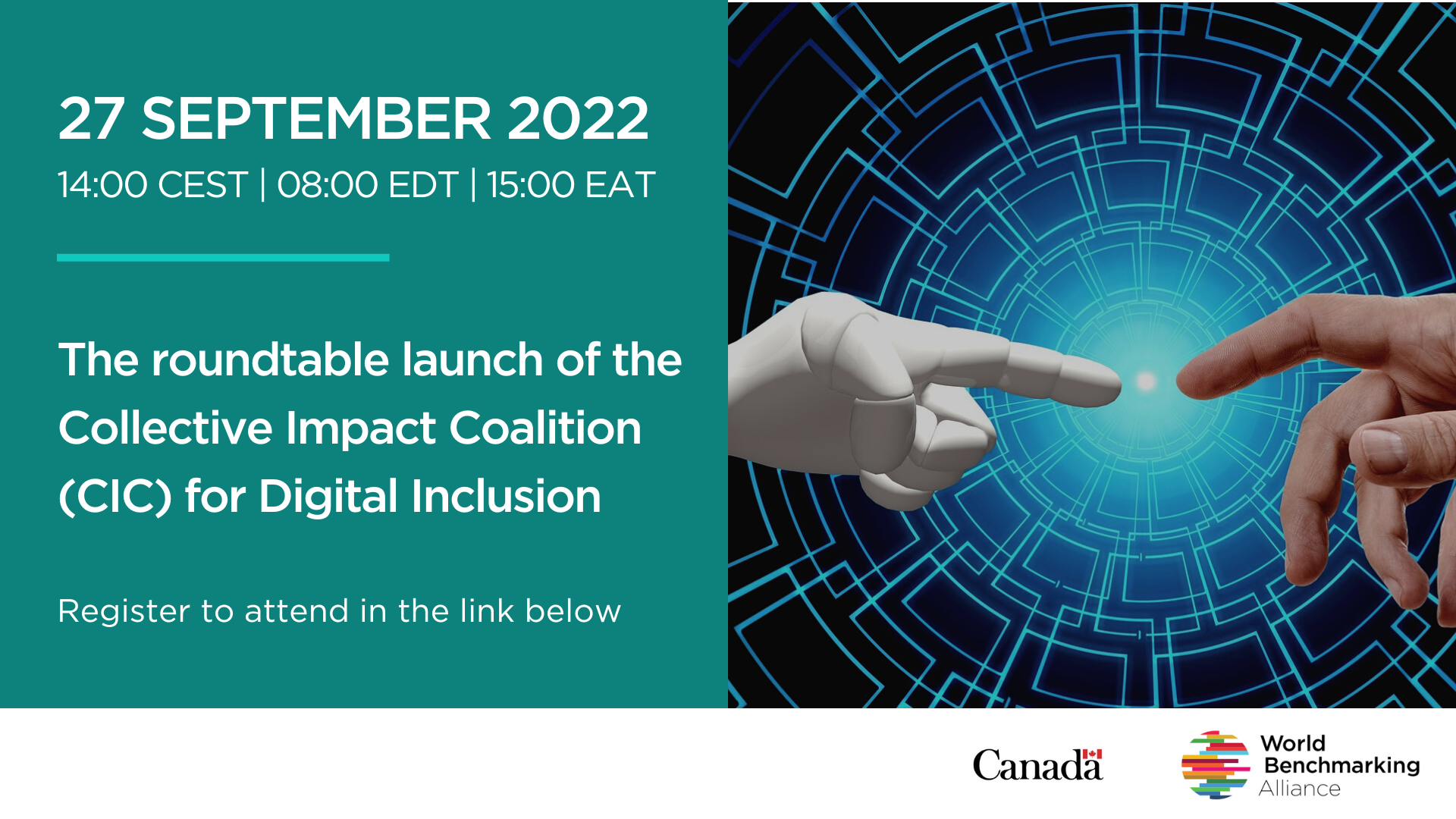 Launch event for the Collective Impact Coalition for digital inclusion ...