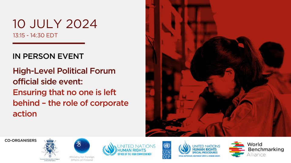 HLPF official side event: Ensuring that no one is left behind – the ...